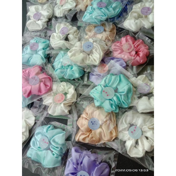 PASTEL/CANDY COLOR SCRUNCHIES Individually packed | Shopee Philippines