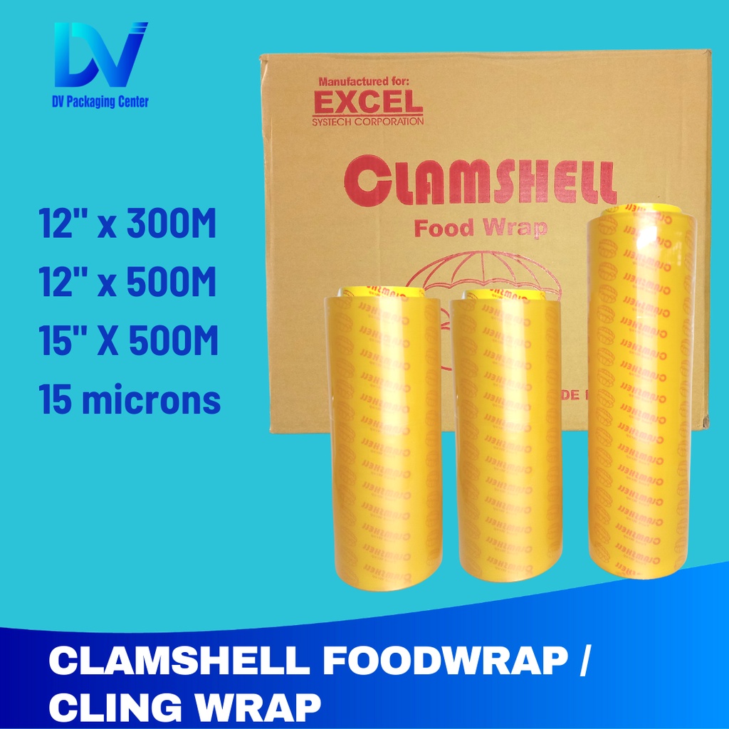 Clamshell Foodwrap / Cling Wrap (6 Rolls per Box) | Shopee Philippines