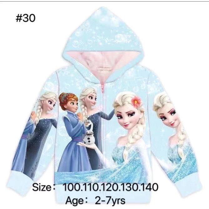 New Frozen 3 Color Jacket For Kids(2-7yrs) | Shopee Philippines