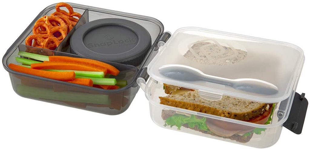 Snaplock by Progressive Lunch Plus To Go with Compartment BPA Free with ...