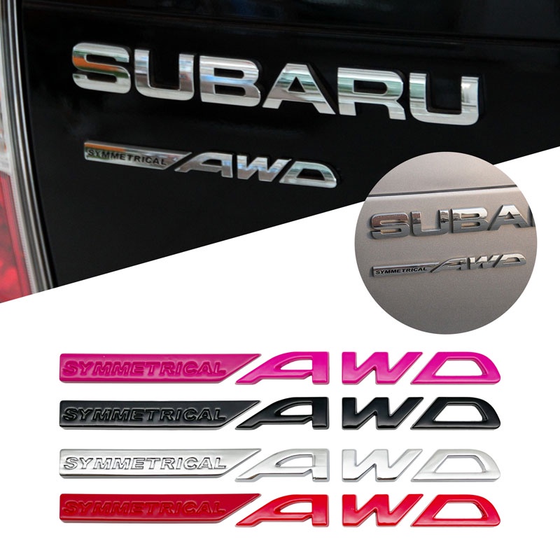 Auto Accessories 3D Metal STI Logo Car Styling Body Trunk Stickers For ...