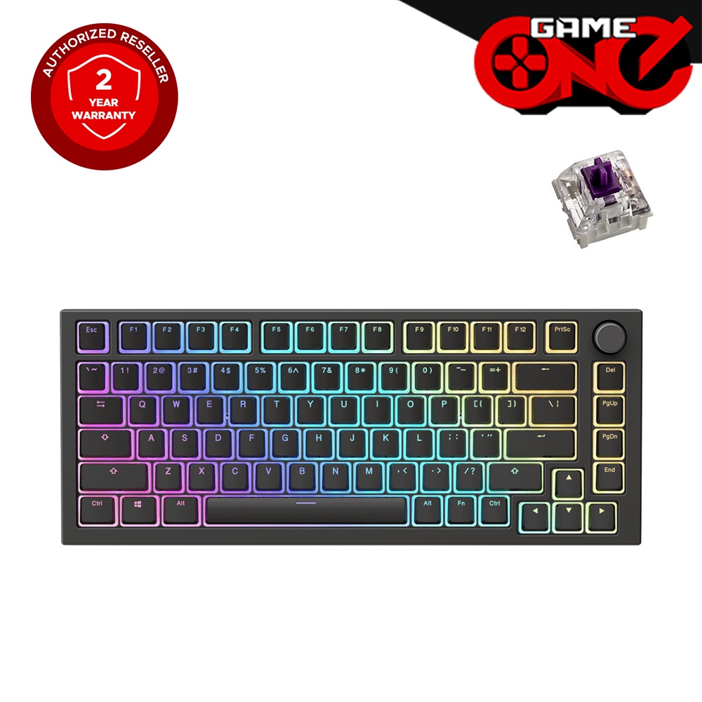 Glorious GMMK Pro PRE-BUILT Slate Black with Aura V2 and Kailh Purple ...