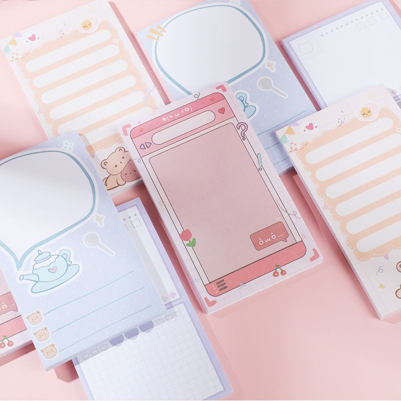 fmy 50sheets kawaii design Memo Pad School Office Stationery Notepad ...
