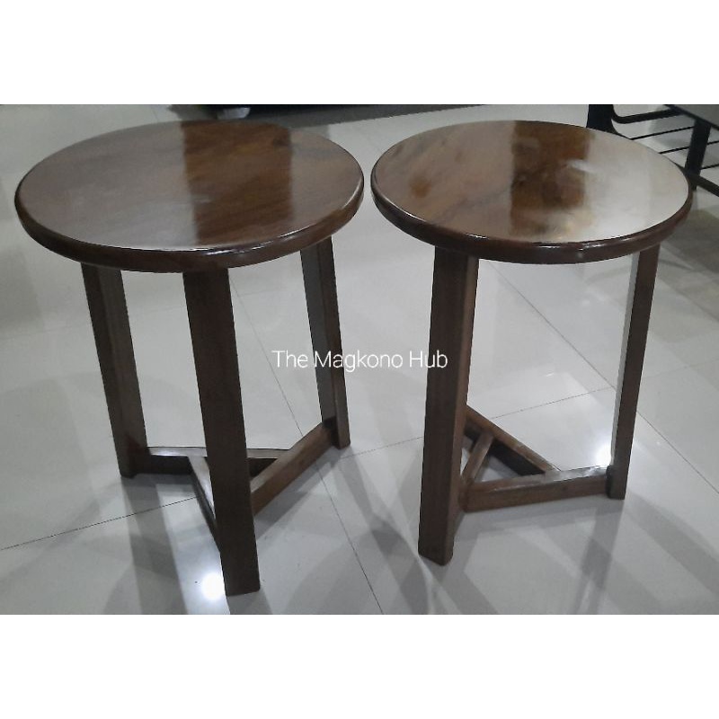 Magkono Stool/mini side table Solid wood! | Shopee Philippines