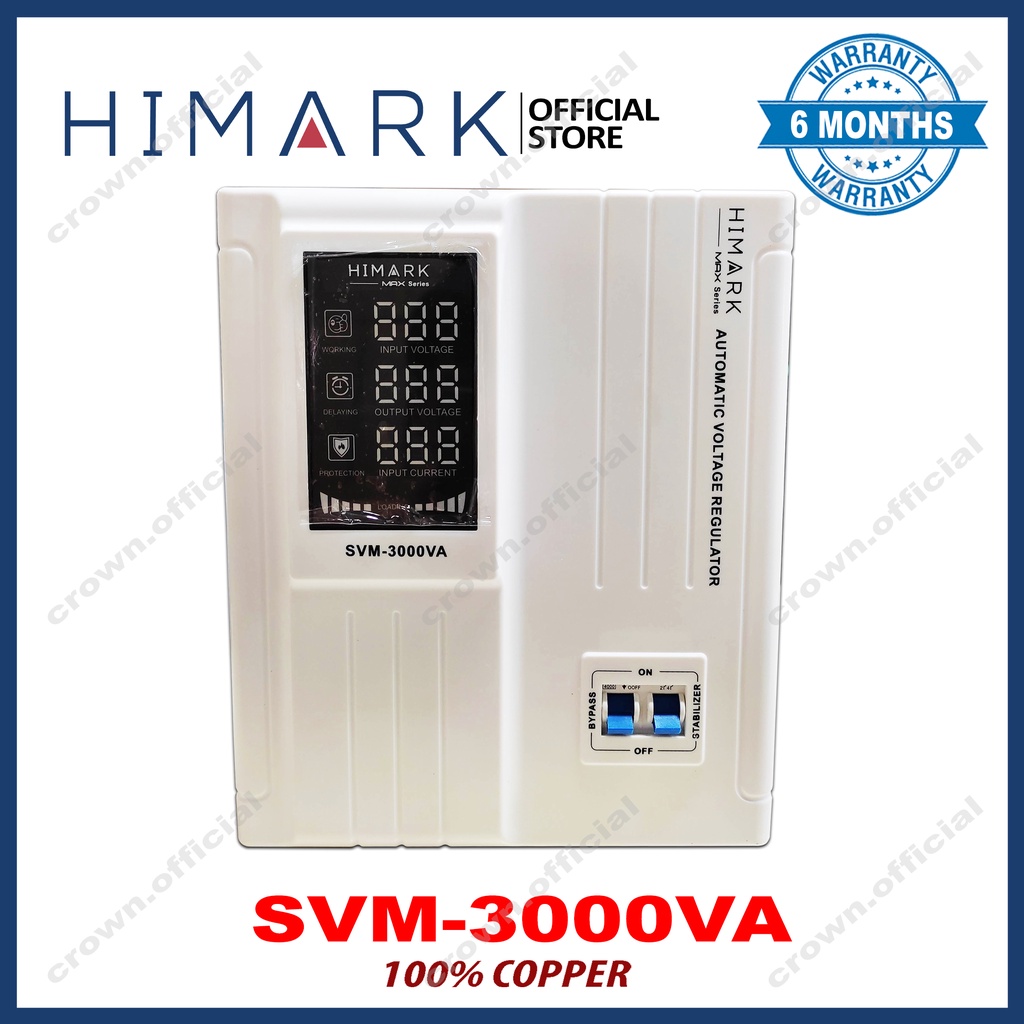 HIMARK SVM-3000 VA Automatic Voltage Regulator (AVR) | Shopee Philippines