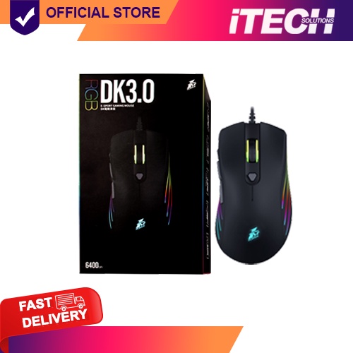 1STPLAYER DEATH KNIGHT DK3.0 E-SPORTS 6400DPI RGB GAMING MOUSE USB ...