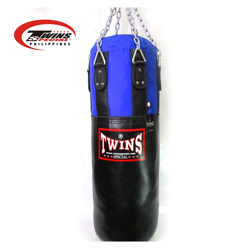 Twins Special Heavy Duty Punching Bag Filled Already [Black/Blue ...