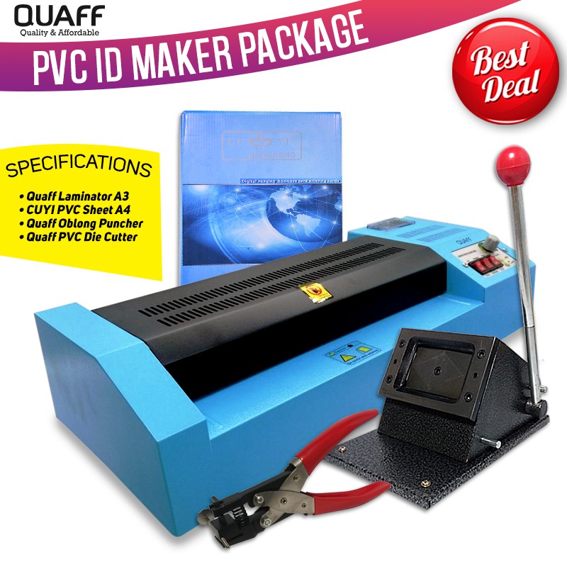 (Promo Package) PVC ID Maker Package A3 Laminator / Pvc Sheet / Oblong ...