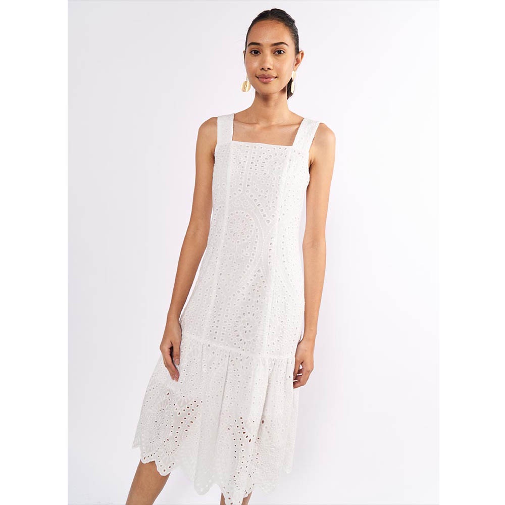 MOD Harmonie Sleeveless Dress (Offwhite) | Shopee Philippines