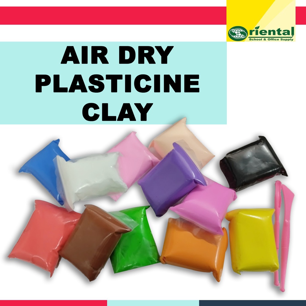 AIR DRY CLAY- SUPER LIGHT CLAY-12 PCS. PER PACK-SOLD PER PACK | Shopee ...