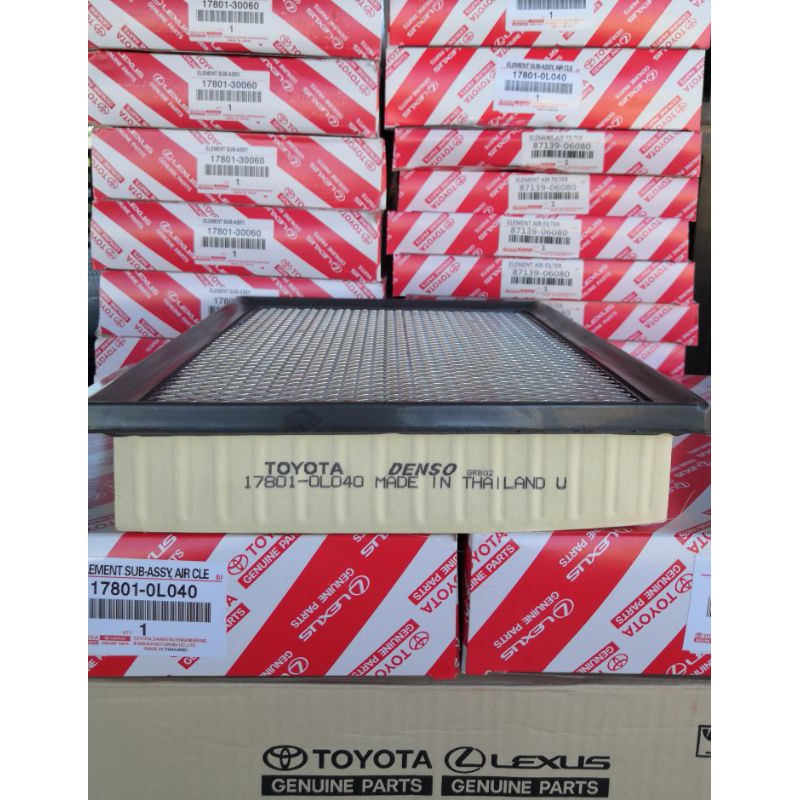 TOYOTA Engine Air Filter Hilux Innova Fortuner (1pc) SKU: 17801-0L040 ...