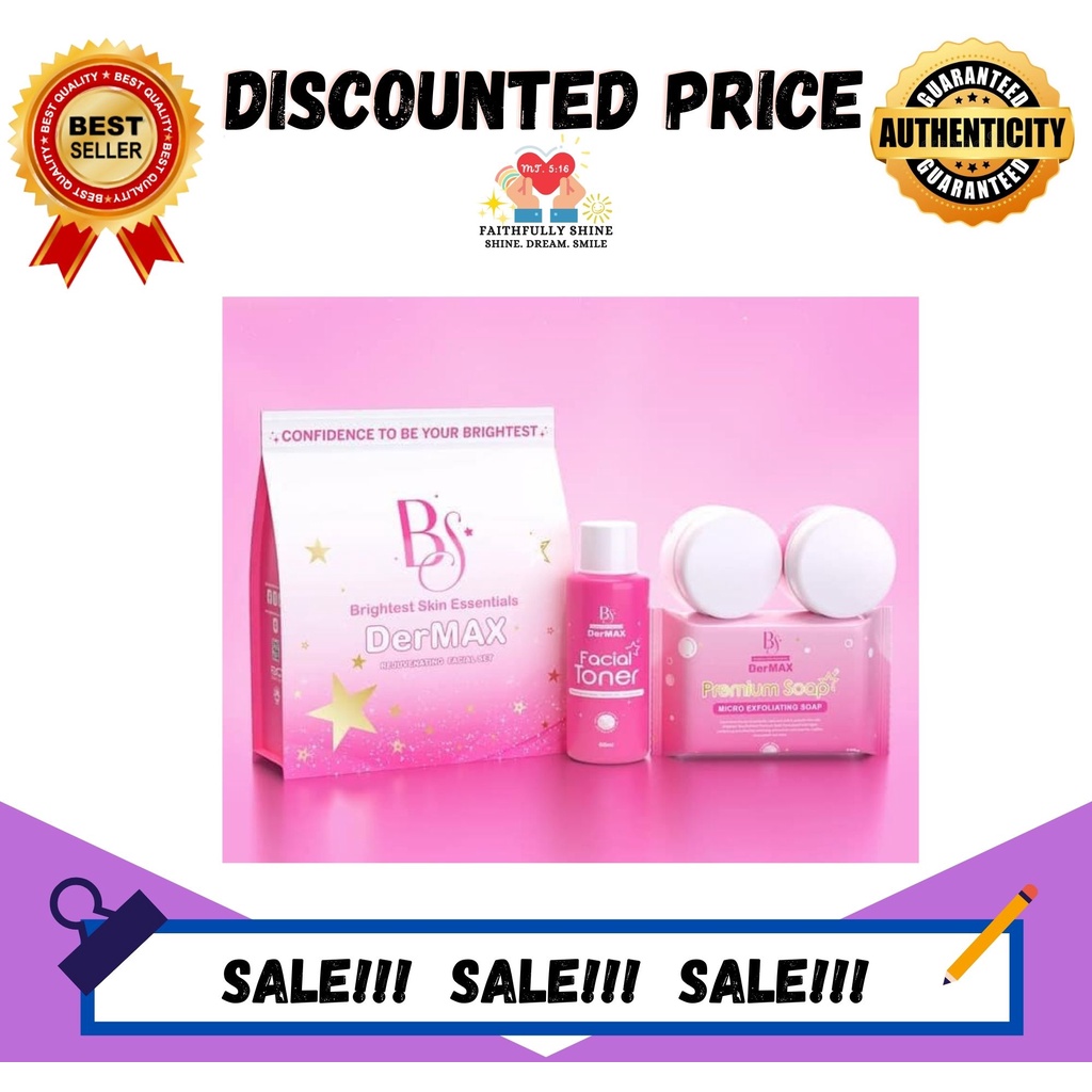 Sale! Brightest Skin Essentials DerMax Rejuvenating Set | Night Cream ...