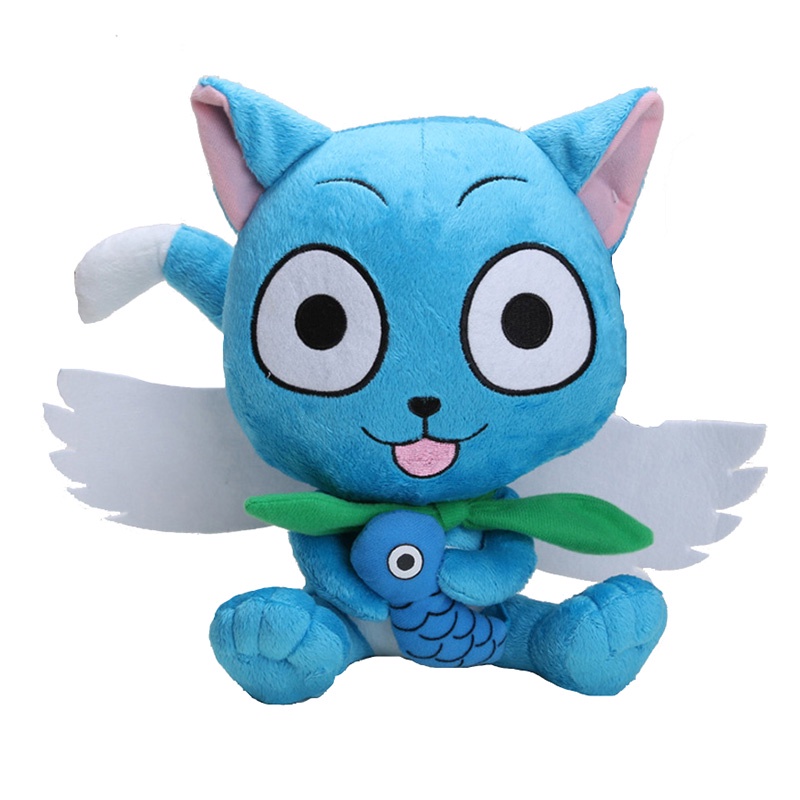 23cm Japanese Anime Cartoon Fairy Tail Happy Plush Toy Plush Doll RmHV ...