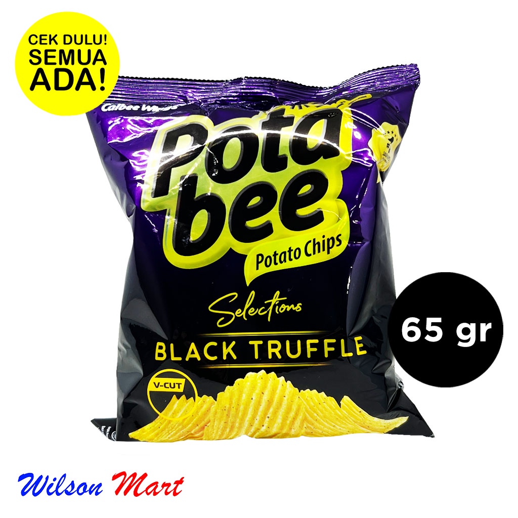 Potabee Selection Black Truffle Potato Chips 65 Gram | Shopee Philippines