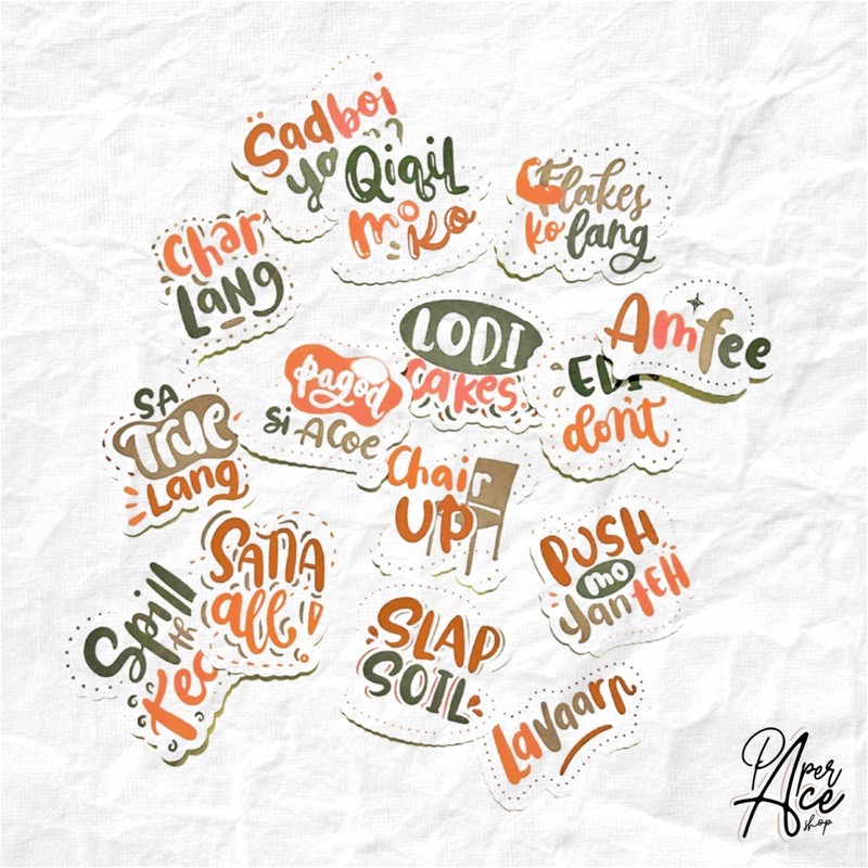 15 pcs. tagalog hanash stickers filipino sana all slap soil| PaperAce ...