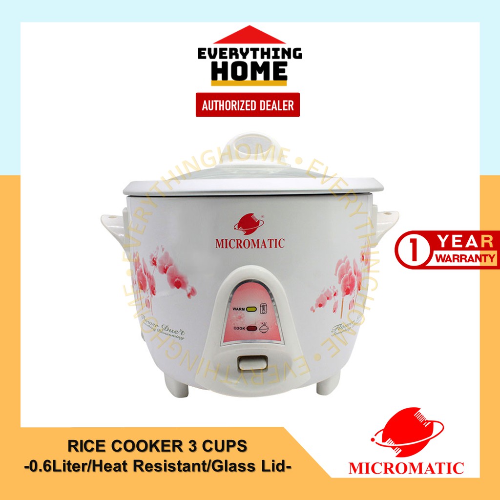 Micromatic Rice Cooker 0.6 Liter (3 Cups) / MRC-3 | Shopee Philippines