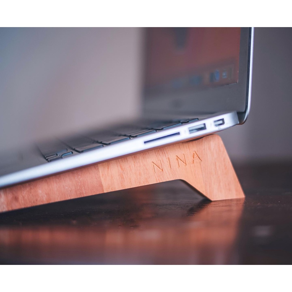 Personalized Wooden Laptop Riser Customized Laptop Stand | Shopee ...