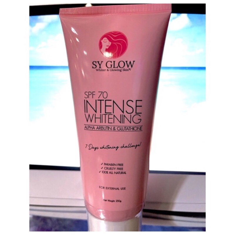 sy glow intense whitening lotion spf70 250ML | Shopee Philippines