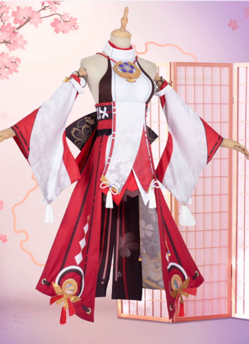 Genshin Impact Yae Miko Cosplay Costume Guuji Yae Cosplay Costume ...