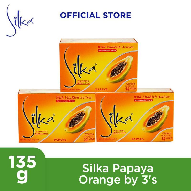 SILKA PAPAYA WHITENING SOAP 135g | Shopee Philippines