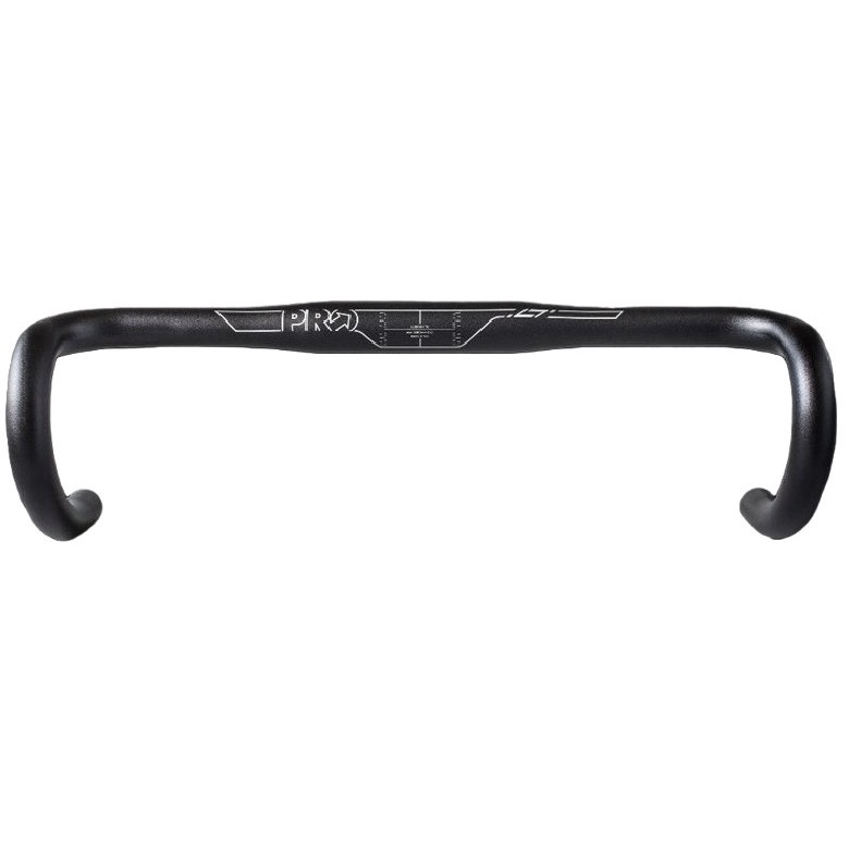 SHIMANO PRO HANDLE BAR ROAD LT COMPACT ERGONOMIC ALLOY 31.8X420MM BLACK ...