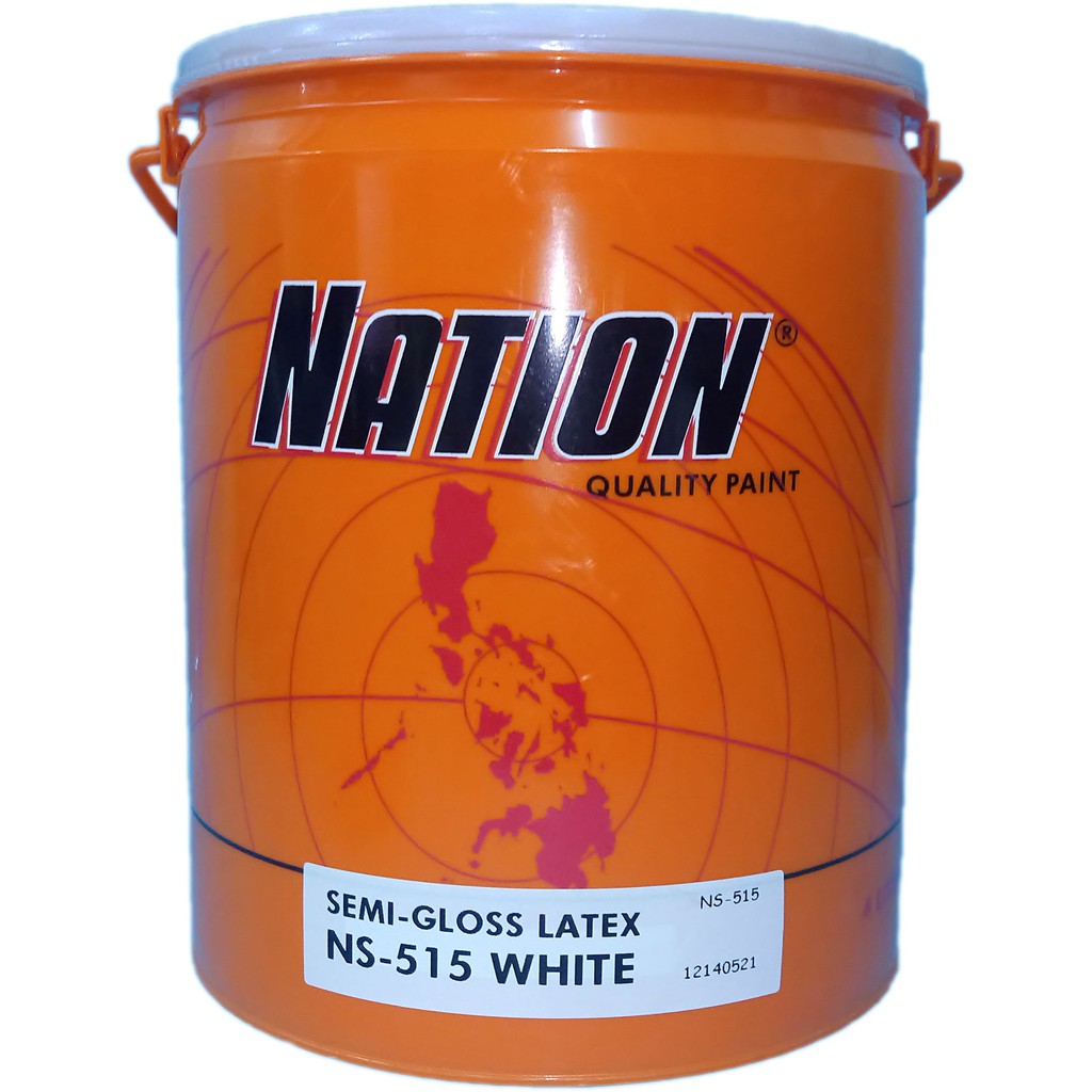 NATION SEMI-GLOSS LATEX WHITE NS-515 ( 1 GALLON 1 GALLON 1 GALLON 1 ...