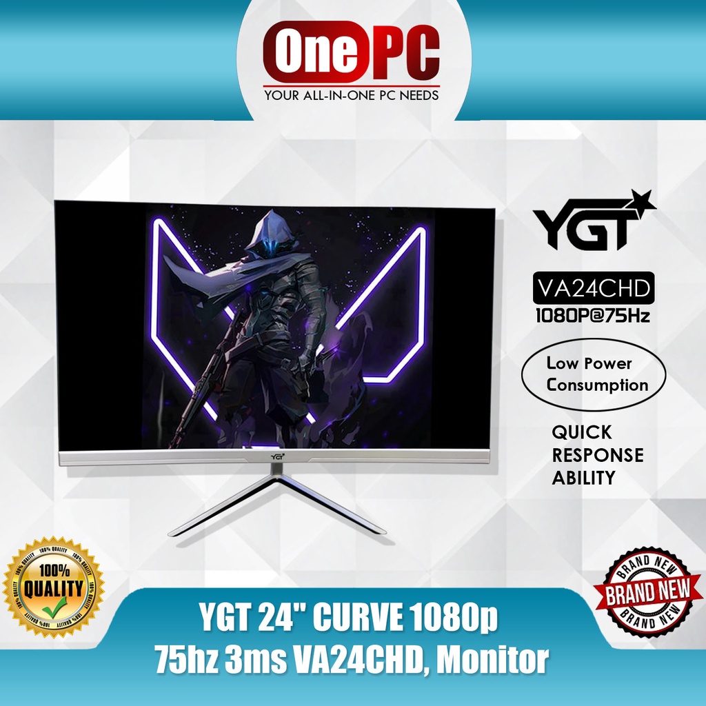 YGT 24 CURVE 1080p 75hz 3ms VA24CHD Monitor Shopee Philippines