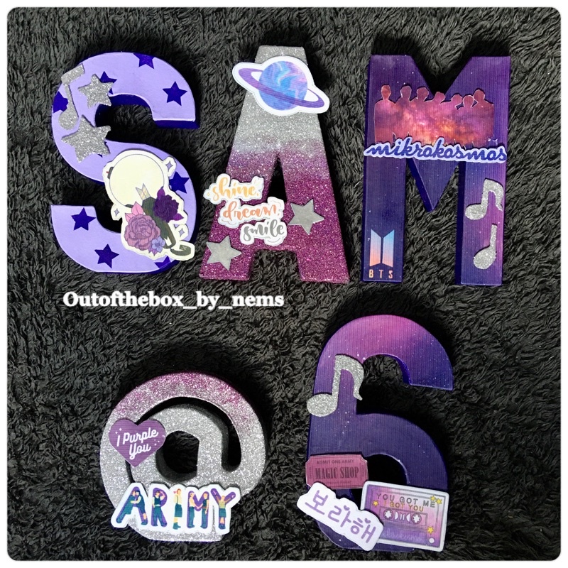 BTS Theme Letter Standee - UniTop