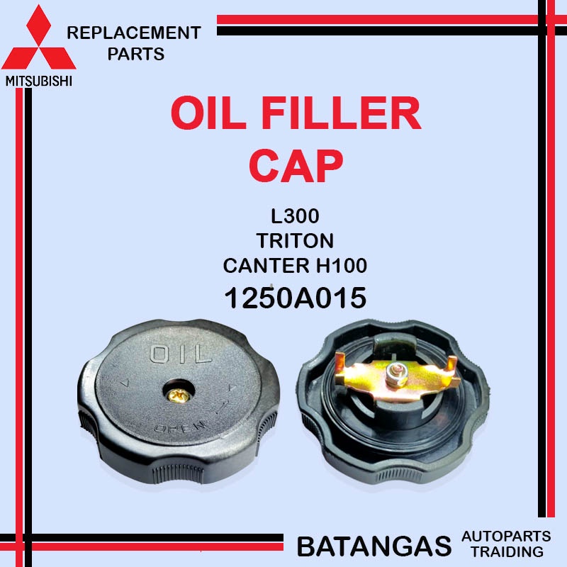 OIL FILLER CAP FOR MITSUBISHI L300/ TRITON/ CANTER H100 GTX 1250A015 (1 ...