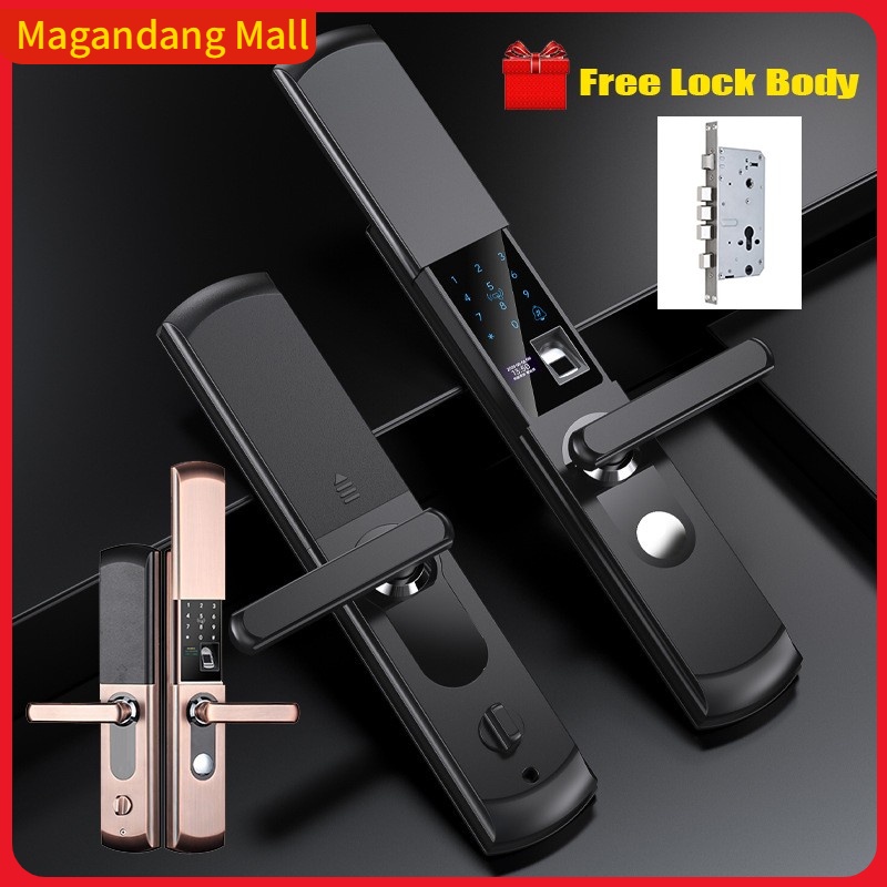Smart Door Lock Electronic Biometric Door Knob Main Door Digital ...