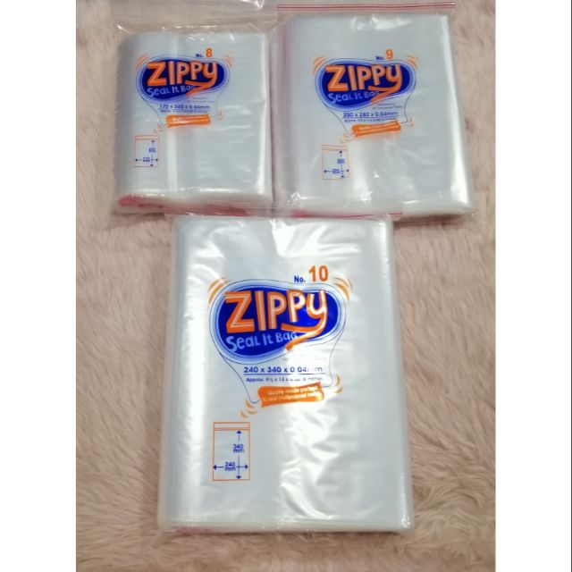 Zippy Zip Lock Bag/Big Size 100pcs | Shopee Philippines