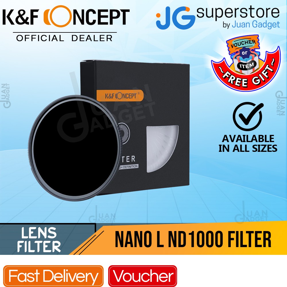 K&F Concept Nano-X Filter ND1000 10-Stop Slim Lens Filter (All Sizes ...
