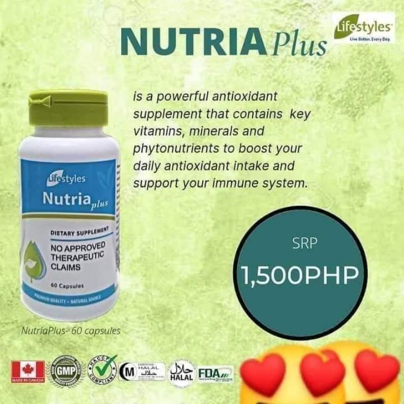 Nutria Plus 60 capsules Original and Authentic product of Canada by ...