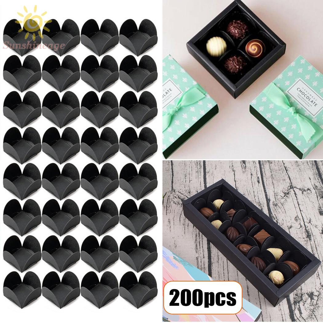 200Pcs Chocolate Holder Dessert Packaging Liner Material Chocolate ...