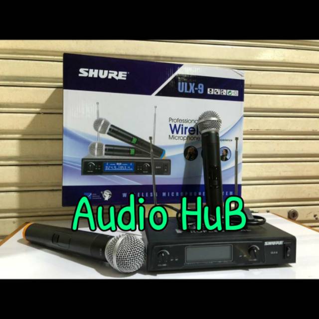 Mic WIRELESS Share ULX9 MICROPHONE SHURE ULX 9 BLACK Handle | Shopee ...