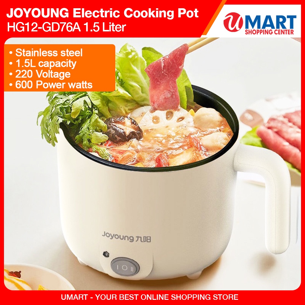 Joyoung 1.2L Electric Cooking Pot Fast Noodle Cooker, Mini Pot, With ...