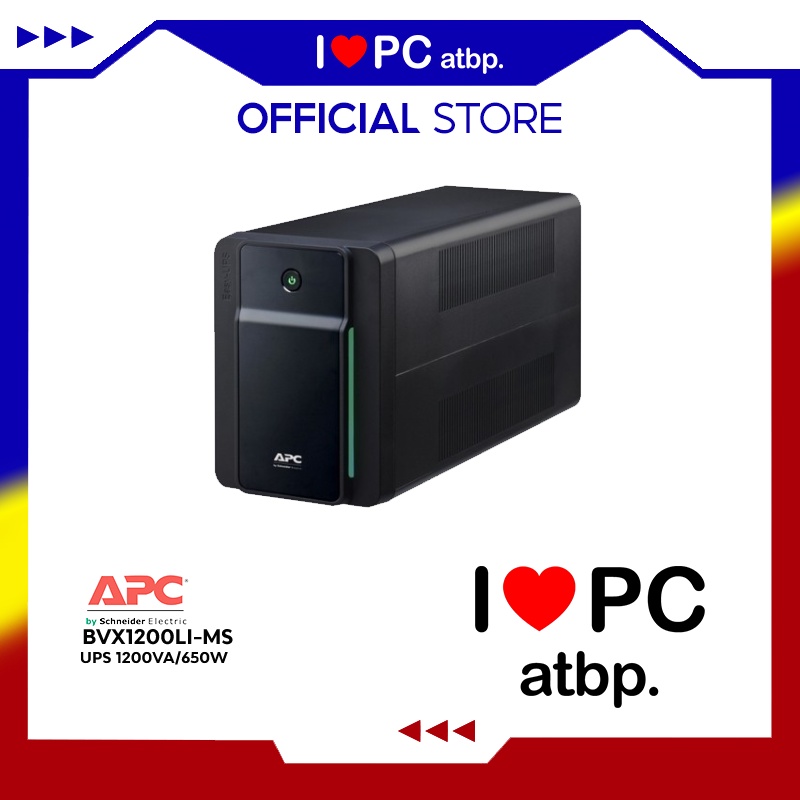 APC UPS 1200VA/650W (BVX1200LI-MS, Easy UPS, 5 outlets, AVR/Surge ...