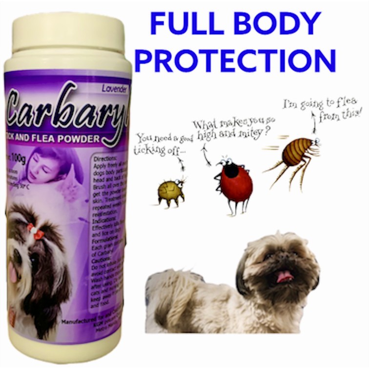 CARBARYL ANTI TICK AND FLEA KILLER SMELLY ODOR REMOVER POWDER LONG ...