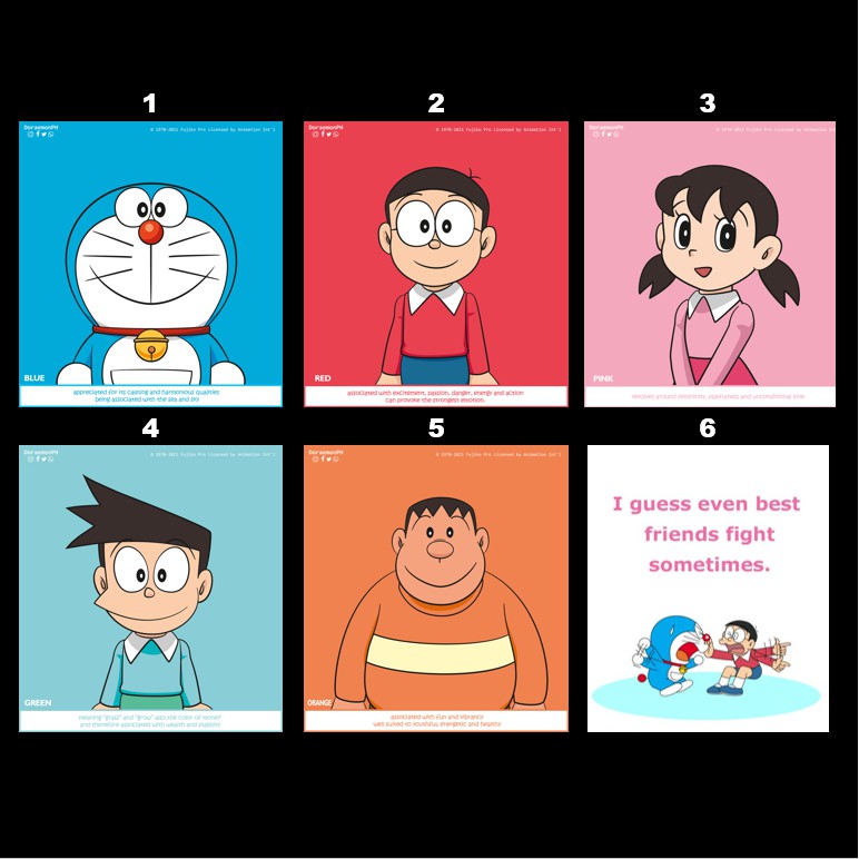 Batch 2 Doraemon Nobita Sticker Motorcycle Laptop Vinyl Waterproof ...