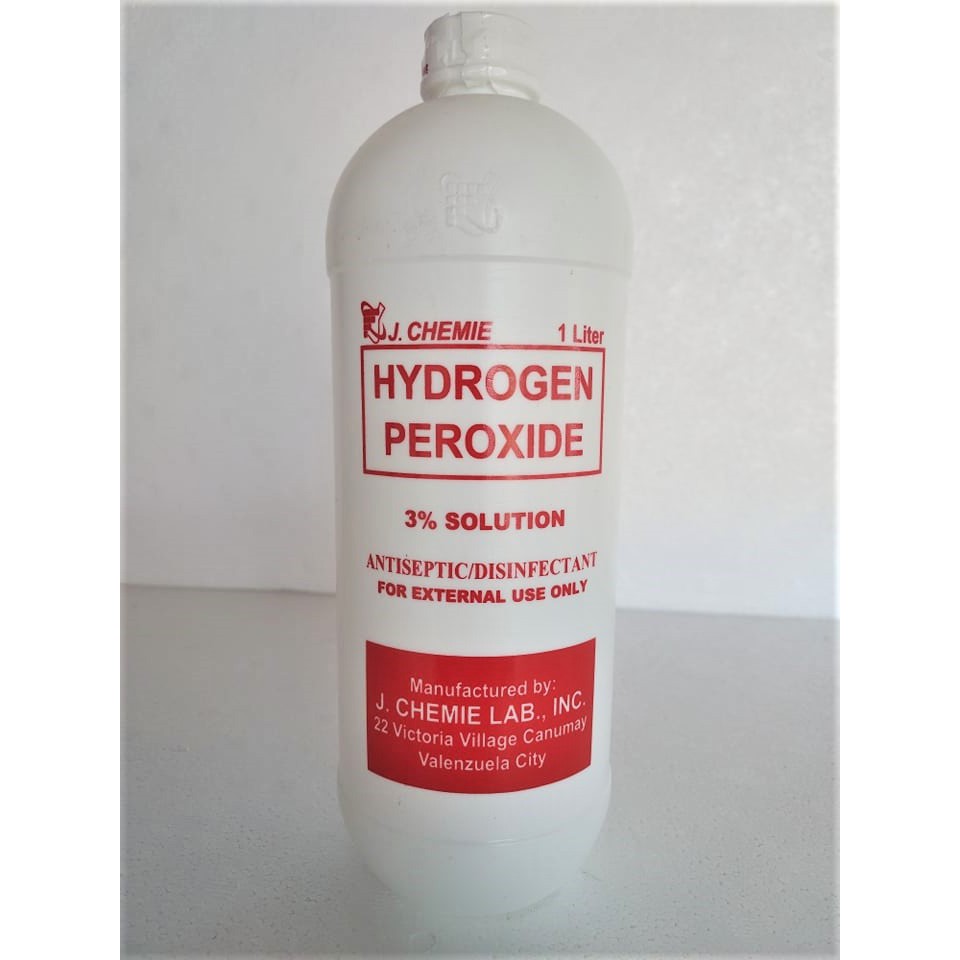 Hydrogen Peroxide ( Agua Oxinada ) 1 Liter by J. Chemie | Shopee ...
