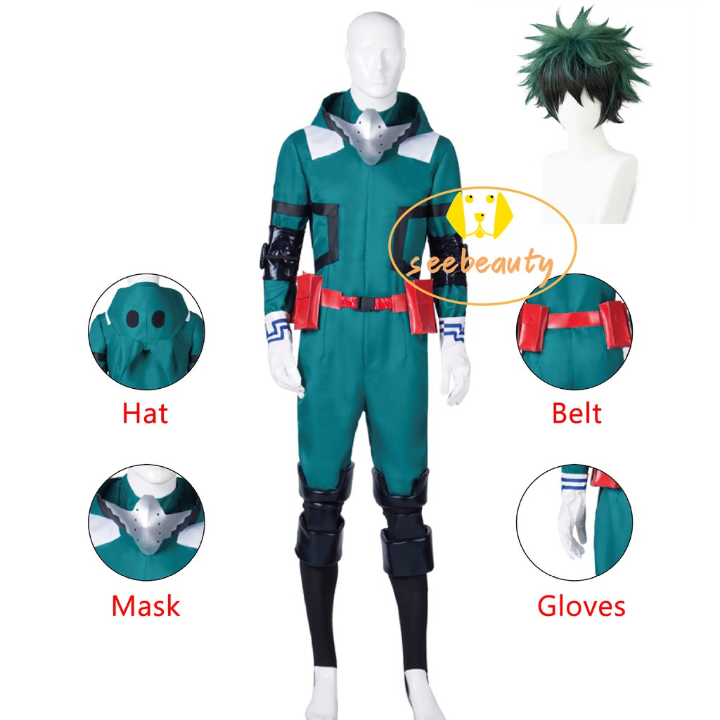 MHA Midoriya Izuku Cosplay Jumpsuit My Hero Academia Hero Uniform Boku ...