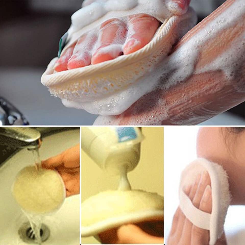 Natural Loofah Luffa Sponge Face Body Bath Shower Spa Exfoliator ...