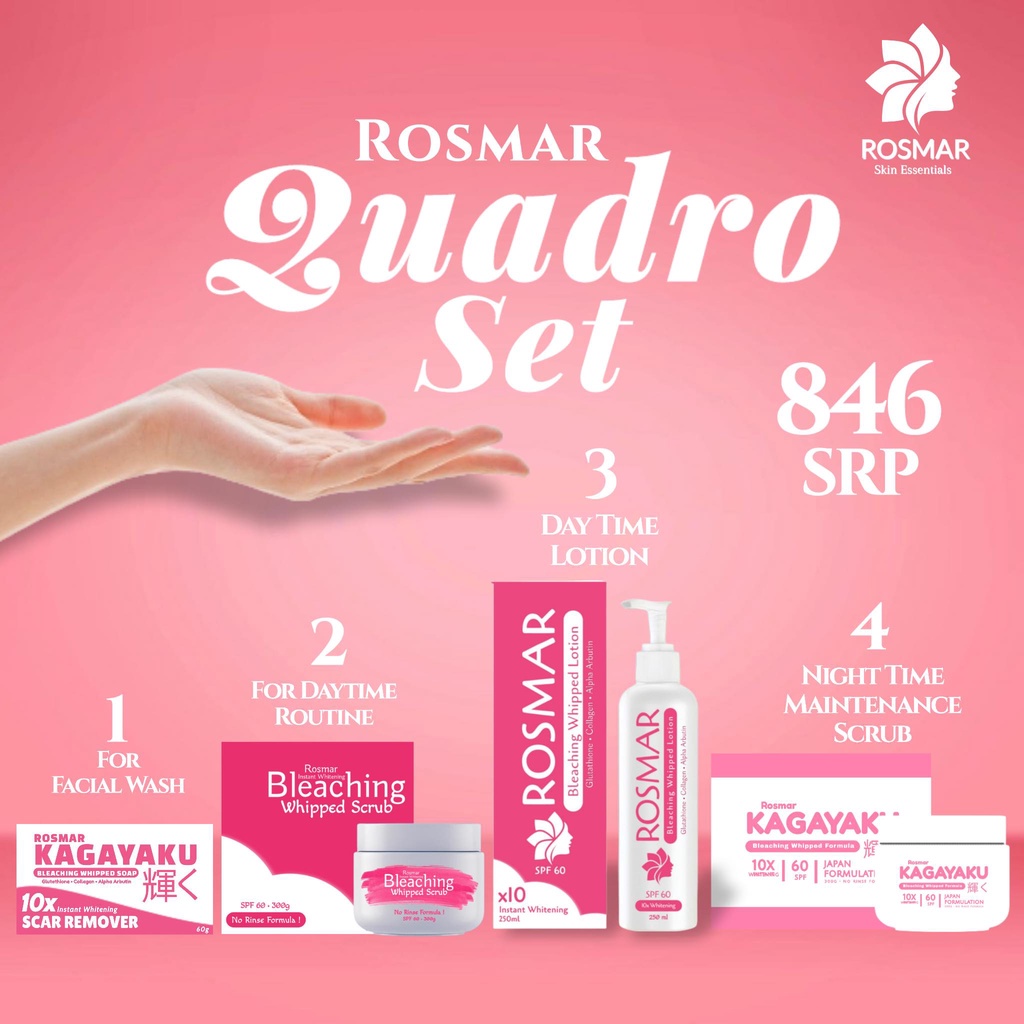 ROSMAR QUADRO SET (Kagayaku Cream, Kagayaku Soap, Rosmar Lotion ... ROSMAR QUADRO SET (Kagayaku Cream, Kagayaku Soap, Rosmar Lotion ...
