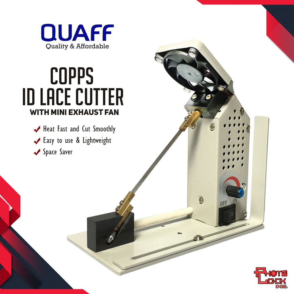 QUAFF Heat ID Lace Cutter with Mini Exhaust Fan Portable Heat Cutting ...