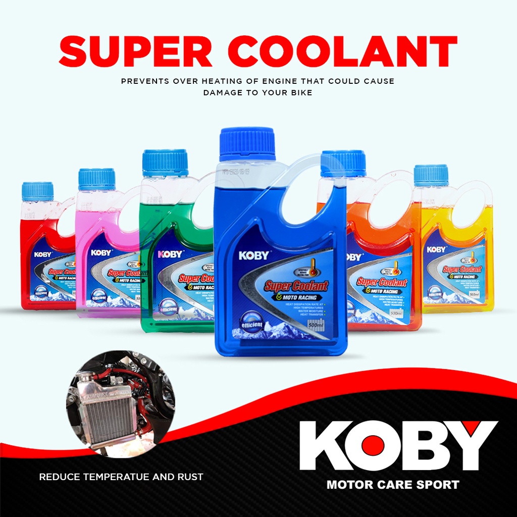 KOBY SUPER COOLANT FOR MOTORCYCLE (500 ML) | Shopee Philippines