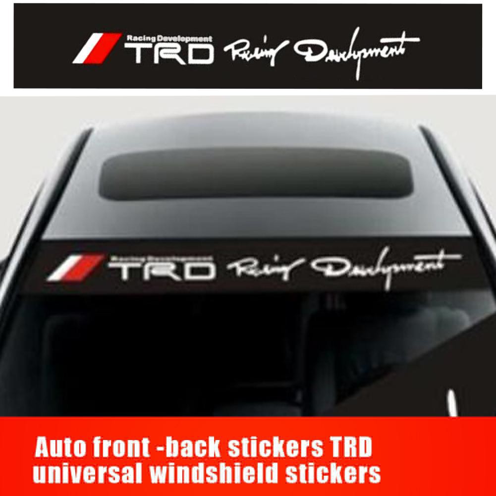 For Toyota Car TRD Sticker Windshield Sun Break Style with Background ...