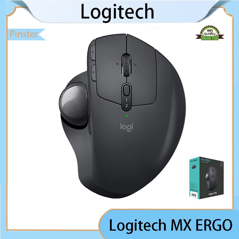 Logitech MX ERGO wireless dual-mode mouse trackball office CAD ...
