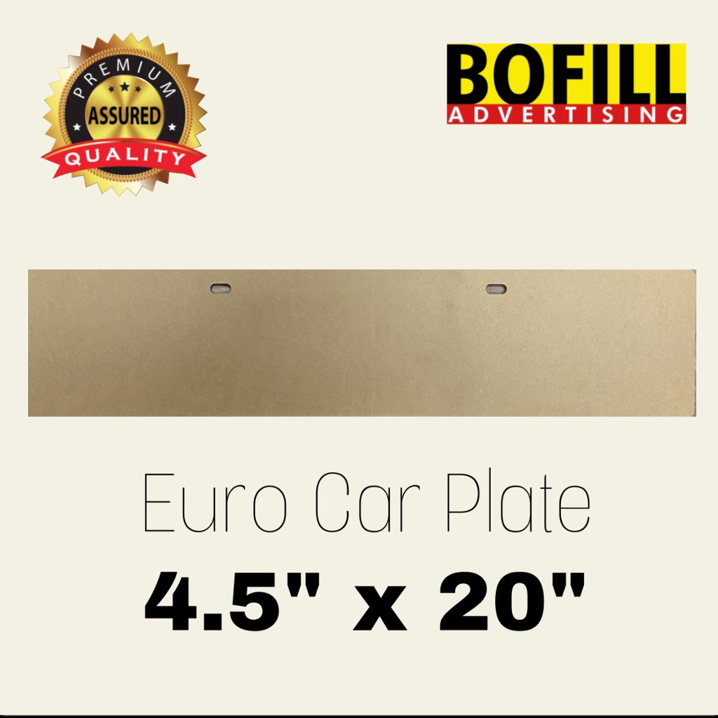 Acrylic Euro Car Plate (2pcs) | Shopee Philippines