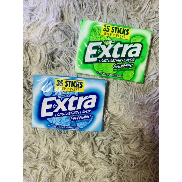 WRIGLEYS EXTRA LONG LASTING FLAVOR SPEARMINT 35 STICKS-SUGARFREE GUM ...