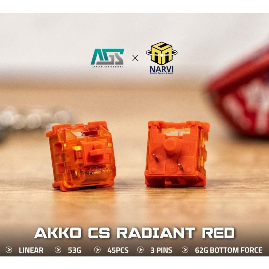 Akko CS Radiant Red Switch (Linear) - Mechanical Switch | Shopee ...